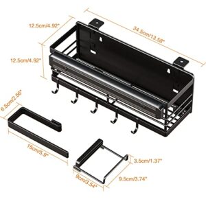 LIVOD Griddle Caddy for Blackstone Griddle Accessories, Blackstone Griddle Caddy Grill Accessories Storage Box for Blackstone 28”-36” Griddle, BBQ Accessories with a Magnetic Tool Holder Set