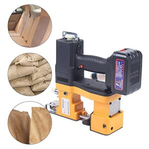 Portable Bag Closer Machine, 110V 190W Industrial Electric Bag Closing Sewing Sealing Stitching Machine for Woven Snakeskin Paper Bag, Handheld High Speed Machine with Accessories