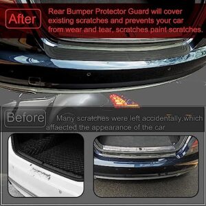 ZKFAR Pack-1 Car Rear Bumper Protector, 35In x 2.75In Trunk Protection Strip, Car/SUV Universal Anti-Scratch Trunk Exterior Accessories (Black #Sport)