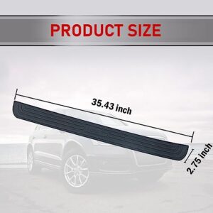 ZKFAR Pack-1 Car Rear Bumper Protector, 35In x 2.75In Trunk Protection Strip, Car/SUV Universal Anti-Scratch Trunk Exterior Accessories (Black #Sport)