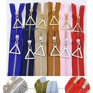 Nylon Coil Zipper Tape，Sewing Zippers，2Pcs 20/70cm 3# Metal Zipper Close End Open End Auto Lock Gold Silver Tooth Single Open Zip DIY Garment Sew Accessories Crafts Silver Army,Open-End-60cm ( Color :