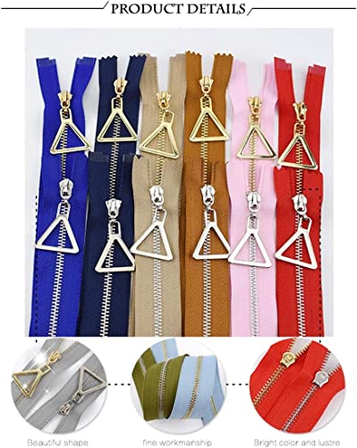 Nylon Coil Zipper Tape，Sewing Zippers，2Pcs 20/70cm 3# Metal Zipper Close End Open End Auto Lock Gold Silver Tooth Single Open Zip DIY Garment Sew Accessories Crafts Silver Army,Open-End-60cm ( Color :