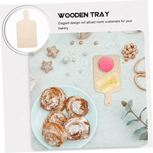 UPKOCH 12pcs DIY Wooden Cutting Board Pizza Accessories Wooden Tray Pizza Cheese Unfinished Wood Cutting Board Pizza Paddle Mini Wooden Chopping Board Unfinished Cutting Board Craft Wood