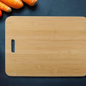 UPKOCH 3pcs Bamboo Cutting Boards Set Rectangle Wood Cutting Board BBQ Chopping Board Set Fruit Vegetable Cutting Tray for Kitchen Food Prep Carving Meat Cheese