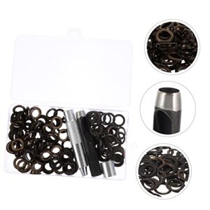 Ciieeo 1 Box Air Eye Button Set Bag Handmaking Accessories Metal Eyelets DIY Craft Washer Snap on Buttons Brass Fasteners Watch Strap Tool Eyelets Grommets Set Eyelets Button Set Copper