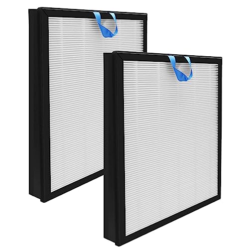 Vital 100S True HEPA Replacement Filter Fit for LEVOIT Vital 100S AirPurifier, Compare part #Vital 100S-RF(NOT-FIT-FOR Vital 100 Air Puri-fier), 2 Pack