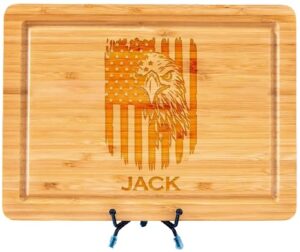 customized american flag cutting board, engraved patriotic board, 4th of july board, gift for soldiers, memorial day, independence day gift