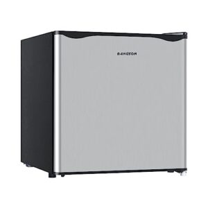 bangson small refrigerator,1.6 cu.ft mini fridge with freezer,mini fridge for bedroom,mini fridge for office,reversible single door,compact refrigerator for office,apartment,dorm,bedroom