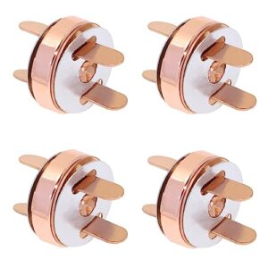 Mini Skater 14mm Small Rose Gold Magnetic Button Clasps Snaps Closures Fastener for Sewing Projects DIY Small Craft Clothing Totes Handbag Leather Bags and Purses Making (6)