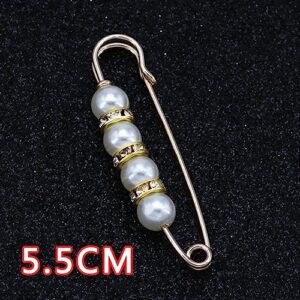 Vintage Waistband Pin Pearls Crystal Brooch Clothing Scarf Waist Bag Pins Exposed Women Dress Tighting Clap Q0I4 Women Pins