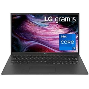 LG 2022 Gram Ultralight Laptop Full Day Battery 15.6" FHD IPS Touchscreen Intel 12th i7-1260P 16GB LPDDR5 1TB NVMe SSD Iris Xe Graphics Backlit KB w/FP WiFi 6E Thunderbolt 4 Windows 11 (Renewed)