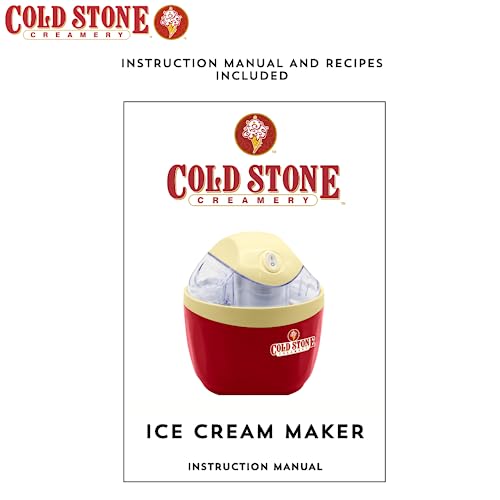 Cold Stone Creamery Ice Cream Maker Machine for Ice Cream, Gelato, Sorbet, Frozen Yogurt with Mixing Bowl- 1 pint