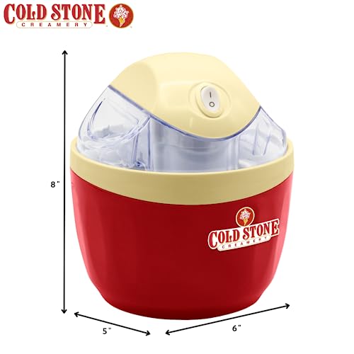 Cold Stone Creamery Ice Cream Maker Machine for Ice Cream, Gelato, Sorbet, Frozen Yogurt with Mixing Bowl- 1 pint