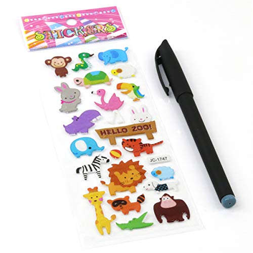 Bubble Stickers For W/Precision Cutting Cartoon Theme Decoration Easy Peal Off Reusable 3D Sticker Toddler Party Tiny Stickers Cute Stickers Aesthetic Stickers Stickers For Teens Stickers