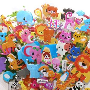 Bubble Stickers For W/Precision Cutting Cartoon Theme Decoration Easy Peal Off Reusable 3D Sticker Toddler Party Tiny Stickers Cute Stickers Aesthetic Stickers Stickers For Teens Stickers