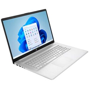 2023 HP 17 17.3" Touchscreen HD+ Business Laptop Computer, 12th Gen Intel 10-Core i5-1235U (Beat i7-1195G7), 8GB DDR4 RAM, 256GB PCIe SSD, WiFi, Bluetooth 5.0, Silver, Windows 11 Pro, BROAG HDMI Cable