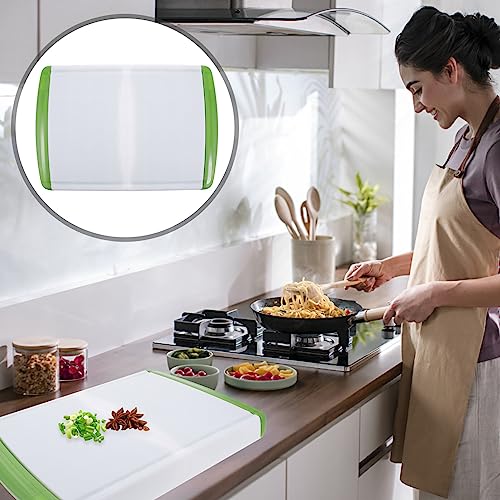 Kichvoe Plastic Cutting Board with Slide out Trays Space Saver Catches Food and Waste Food Prep Station for Kitchen Cooking Supplies