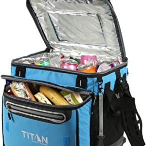 Arctic Zone Titan Deep Freeze Wheeled Cooler - 60 Can Rolling Cooler Cooler with Deep Freeze Insulation and Detachable All-Terrain Cart & Cool Coolers by Fit + Fresh Slim Compact Reusable XL Ice Pack