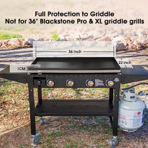 Griddle Buddy Grill Mat for Blackstone 36 Inch Griddle, Heavy Duty Silicone Griddle Mat, High-Wall Design, All Season Cooking Protective Mat, Shields from Rodents, Debris, Rust, Reusable (36 Inch)