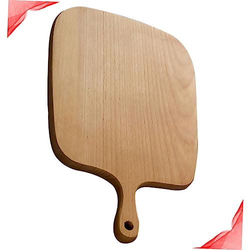 BESTonZON 1pc Wood Serving Tray Large Cutting Board Wooden Serving Tray Mincing Board Breadboard Chopping Block Bamboo Khaki Wooden Chopping Board Cutting Block for Kitchen Cheese Platter