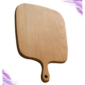 BESTonZON 1pc Wood Serving Tray Large Cutting Board Wooden Serving Tray Mincing Board Breadboard Chopping Block Bamboo Khaki Wooden Chopping Board Cutting Block for Kitchen Cheese Platter