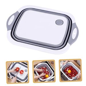 ULTECHNOVO Foldable Chopping Board Collapsing Laundry Baskets Portable Laundry Basket Folding Cutting Board Cutting Board Strainer Portable Foldable Cutting Board Chopping Cutting Board Plate