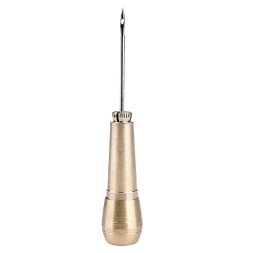 3 Needles Copper Handle Sewing Awl, Leather Shoe Repair Tool, Good Choice for Sewing and Repairing Leather, Shoes, Bags