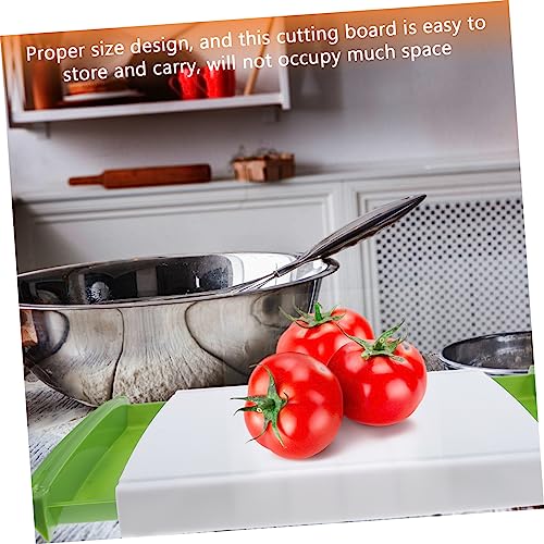 HAKIDZEL Double Drawer Cutting Board Plastic Cutting Board Plastic Containers Desktop Drawers Kitchen Supply Household Kitchen Board Daily Cut Board Accessories Non-slip Drawers Plastic