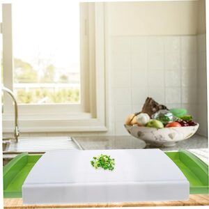 HAKIDZEL Double Drawer Cutting Board Plastic Cutting Board Plastic Containers Desktop Drawers Kitchen Supply Household Kitchen Board Daily Cut Board Accessories Non-slip Drawers Plastic