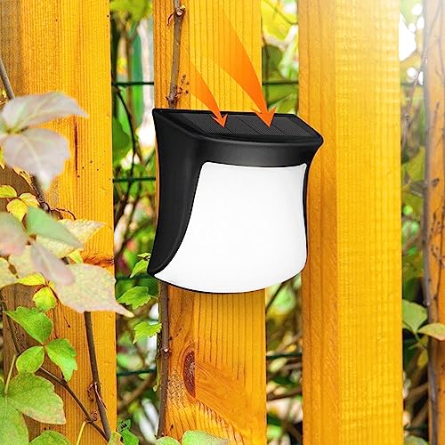 DAKWA Solar 2V/160MAh Wall Outdoor Sconce Modern Wall Lamp Rainproof Wall Lights for Patio Yard Garage (Color : 6000K White Light)