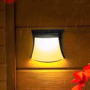 DAKWA Solar 2V/160MAh Wall Outdoor Sconce Modern Wall Lamp Rainproof Wall Lights for Patio Yard Garage (Color : 6000K White Light)