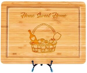 home sweet home cutting board, real estate closing gift, housewarming gift, new home gift, first home gift, bamboo cutting board, home decor