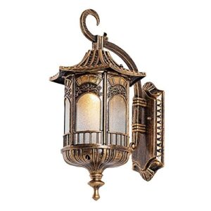 pehub wall light outdoor waterproof wall lamp sconces outdoor chinese style villa garden lights door baroque glass lights balcony exterior wall lantern exterior light fixture