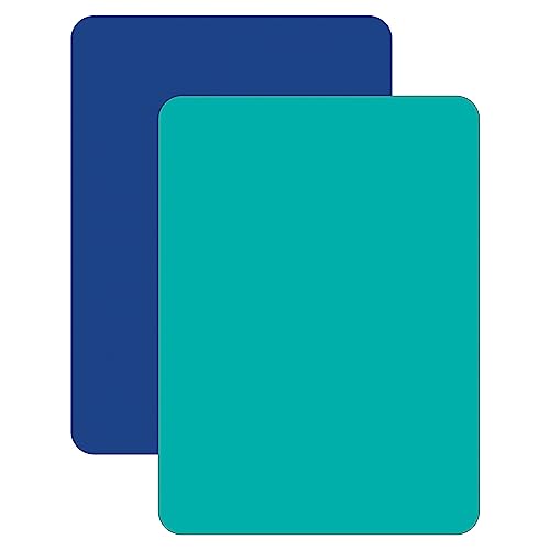 Cut N’ Funnel Blue Caraco 2 Pack Thick Multicolor Plastic Cutting Board Mats Made in the USA BPA & PVC Free Plastic