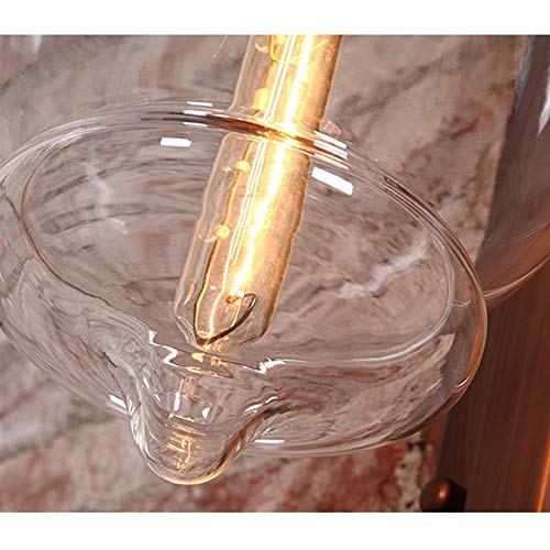 PEHUB Creative Transparent Glass Exterior Wall Lamp Indoor and Outdoor Lighting Hardware Wall Sconce Gooseneck Wall Light Country Loft Aisle Farmhouse Porch Warehouse Door Wall Lamp Exterior Light Fix