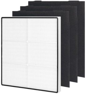 goodsby replacement 1x hepa filter + 4x pre motor carbon filters for whirlpool whispure ap300 ap350 ap450 ap510 ap51030kb ap45030k wp500 wp1000 air purifiers 1183054 1183054k 8171434k