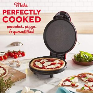 DASH 8” Express Electric Round Griddle, Red & Mini Maker for Individual Waffles, Hash Browns, Keto Chaffles with Easy to Clean, Non-Stick Surfaces, 4 Inch, Aqua