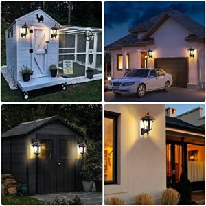 Aqonsie Solar Barn Lights Outdoor with 3 Lighting Modes & Motion Sensor, Elegant Solar Barn Lights Outdoor Waterproof Solar Wall Sconce Lights, Solar Lanterns for Barn Shed Yard Garage Chicken Coop