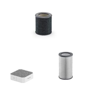 molekule peco-hepa tri-power filter air mini and mini+ | air purifier replacement filters with peco and hepa technology & molekule air pre-filter (2pk) & molekule air-peco filter, white