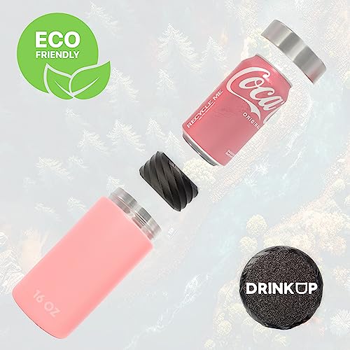 DrinkUp (2 Pack) 12oz Can Adapter for 16oz Can Coolers - For YETI MiiR CamelBak RTIC 16oz Can Cooler, Colster or Insulator for Tallboys - Spacer Extension for 16oz Can coolers use 12oz cans in them.