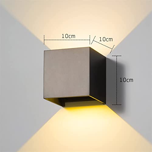 Wall Light, Wall Sconces, European Wall Light Outdoor Waterproof Square Simple Villa Hotel Indoor Square Personality Wall Lamp Bedside Living Room Bedroom Corridor Aisle Indoor and Outdoor General Bla