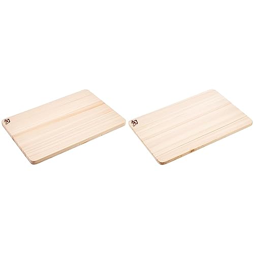 Shun Cutlery Large Hinoki Cutting Board, 17.75" x 11.75" Large Wood Cutting Board, Medium-Soft Wood Preserves Knife Edges & Cutlery Medium Hinoki Cutting Board