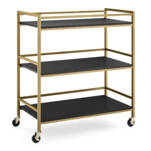 delta children jade changing table/cart, ebony melamine/bronze