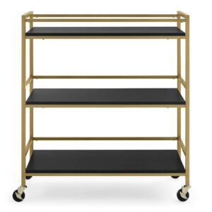 Delta Children Jade Changing Table/Cart, Ebony Melamine/Bronze