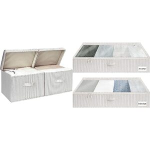 storageworks 2-pack decorative storage boxes with 2-pack underbed storage boxes