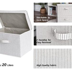 StorageWorks 2-Pack Decorative Storage Boxes with 2-Pack Underbed Storage Boxes