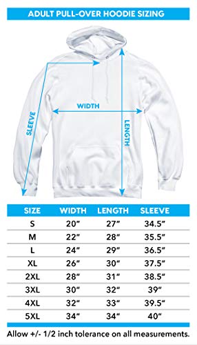 Zeta Phi Beta Sorority Official One Color Logo Unisex Adult Pull-Over Hoodie, Royal Blue, Large