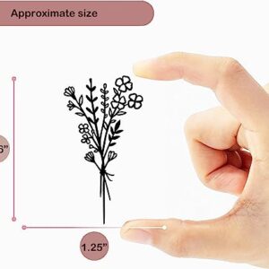 44 Pcs Water Soluble Stabilizer for Embroidery,Stick and Stitch Embroidery Paper with Pre-Printed Pocket Flowers Pattern Adhesive Adhesive Wash Away Stabilizer for Embroidery Hand Sewing Lover