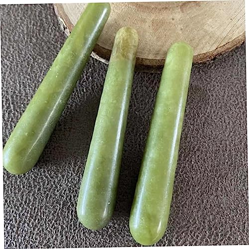 Hemoton Xiuyan Jade Point Health Care Pen Jade Pen Meridians Tool Facial Massager Whole Body Massager Face Massage Tools Green Body Scraper Tools