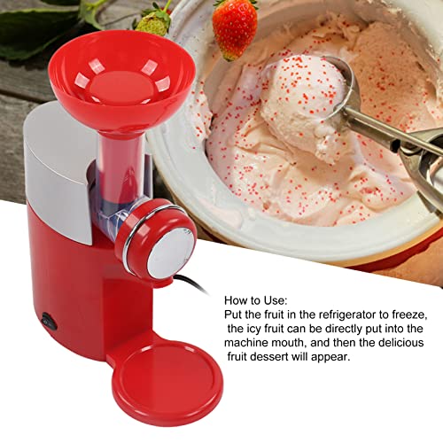 VTOSEN Icecream Maker Fruit Ice Cream Dessert Making Machine 160W Set Kit for Home Kitchen - Kitchen Ice Cream Maker Machine for Homemade Fruit Desserts(American Standard 110V)